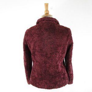 Pendleton | Jackets & Coats | Pendleton Red Maroon Plaid Fuzzy Full Zip ...